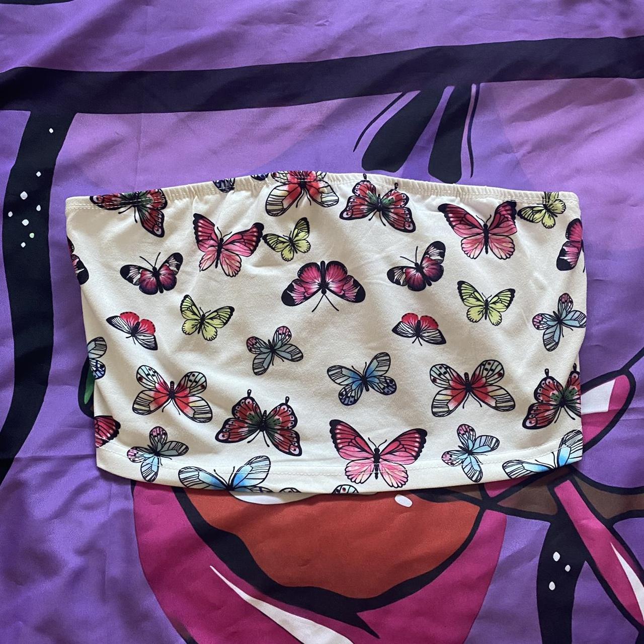 Butterfly Tube Top - Depop