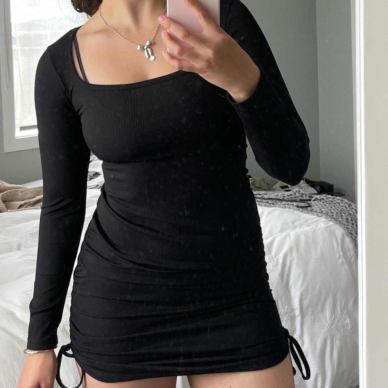 Boohoo mini black dress - Depop