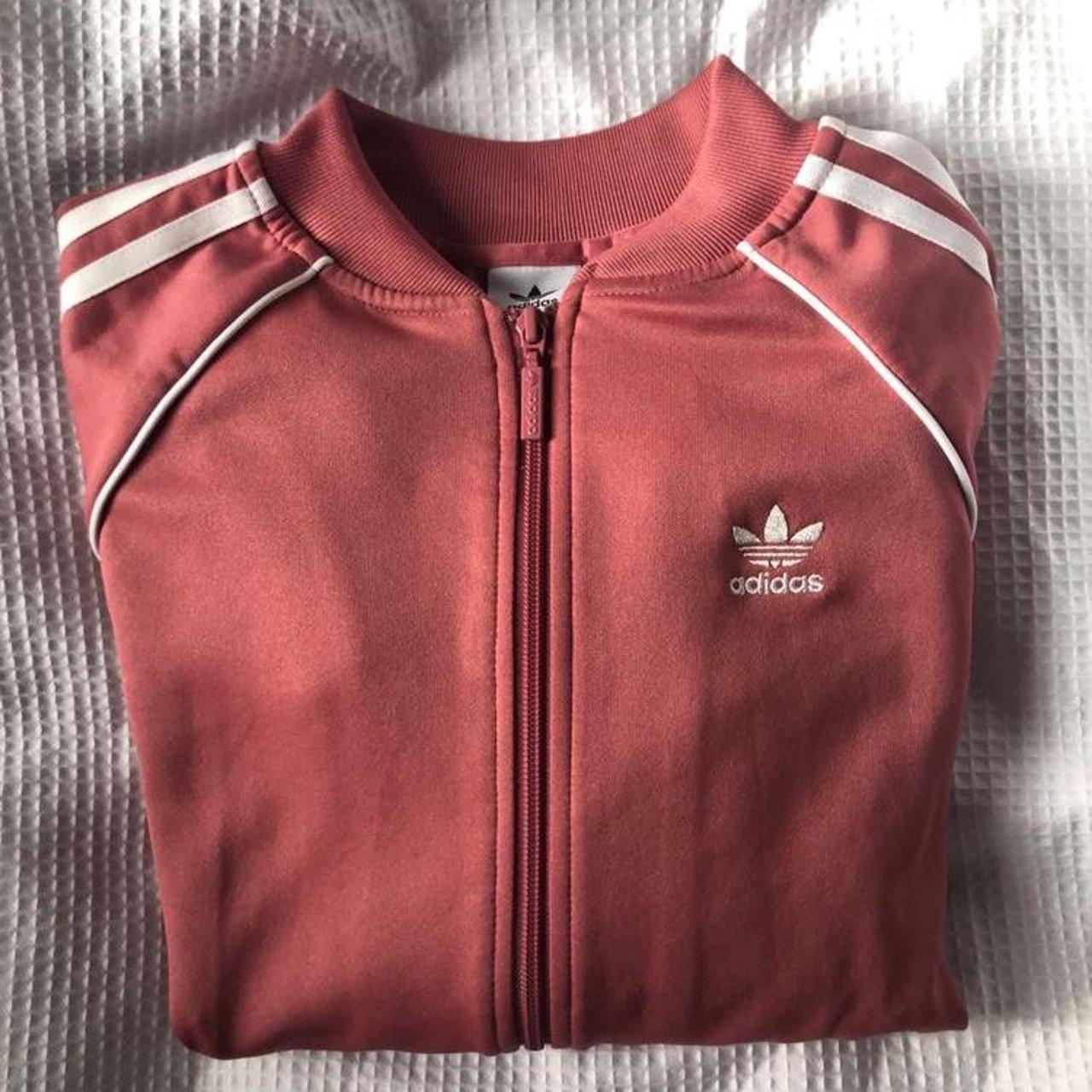 Adidas pink firebird jacket Original price: £50... - Depop