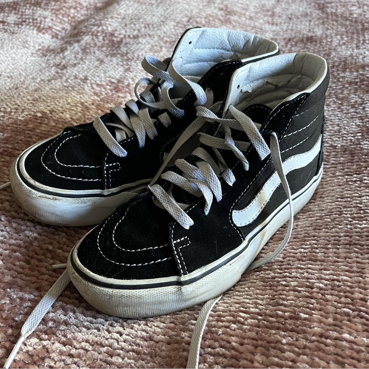 Black vans size 6 - Depop