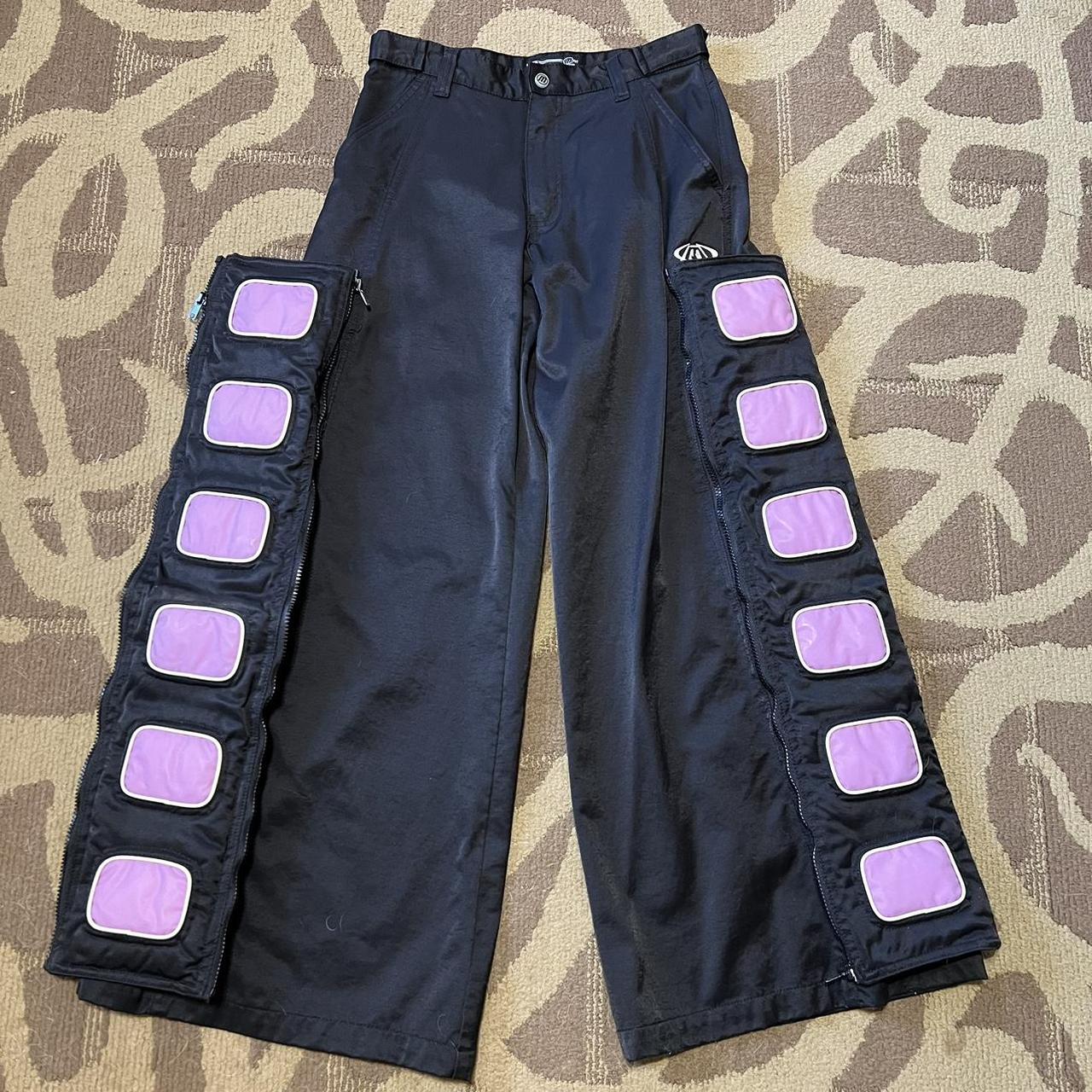 Vintage 90s y2k Macgirl Macgear wide leg raver cyber... - Depop