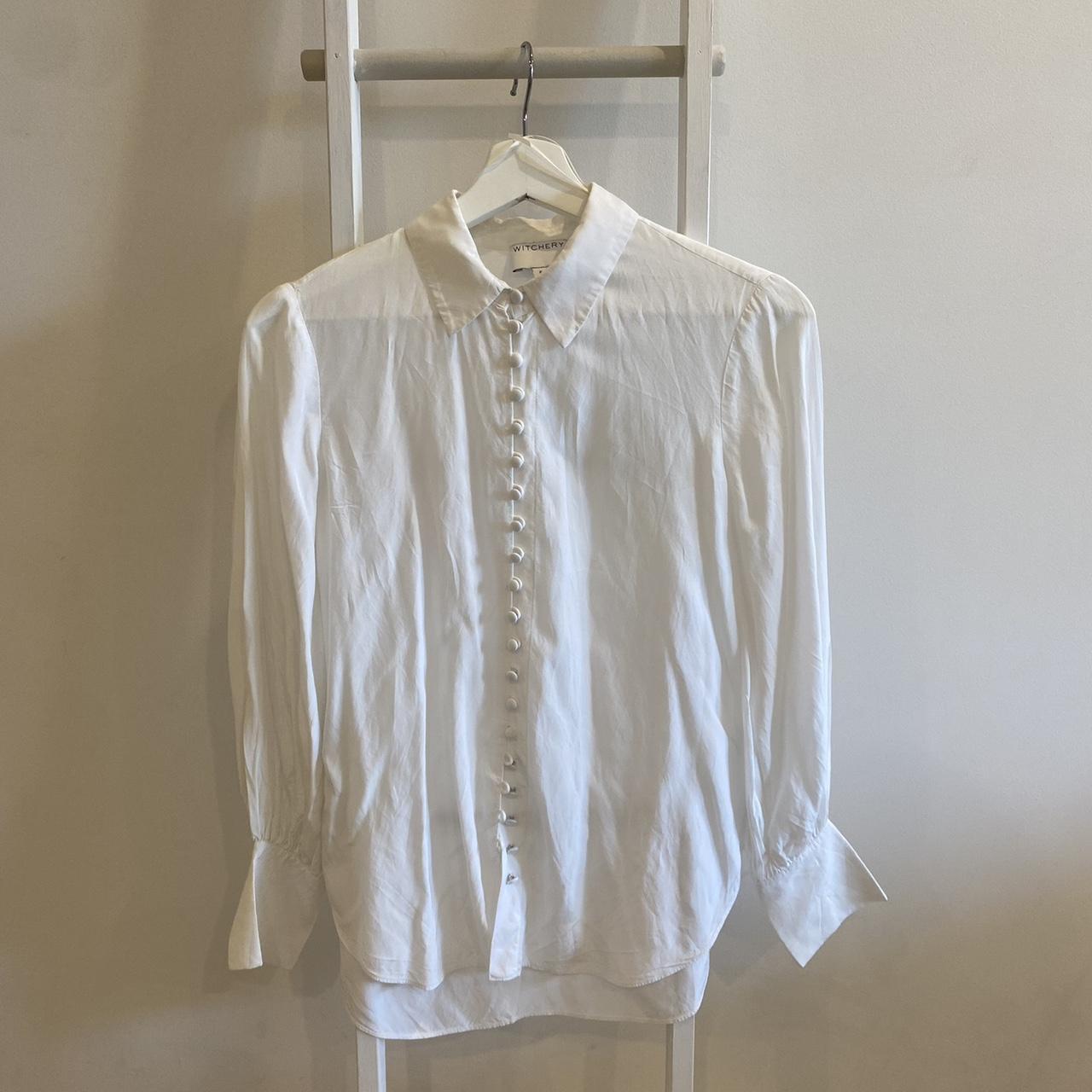 Witchery wild blend shirt Size 6 #quietluxury... - Depop