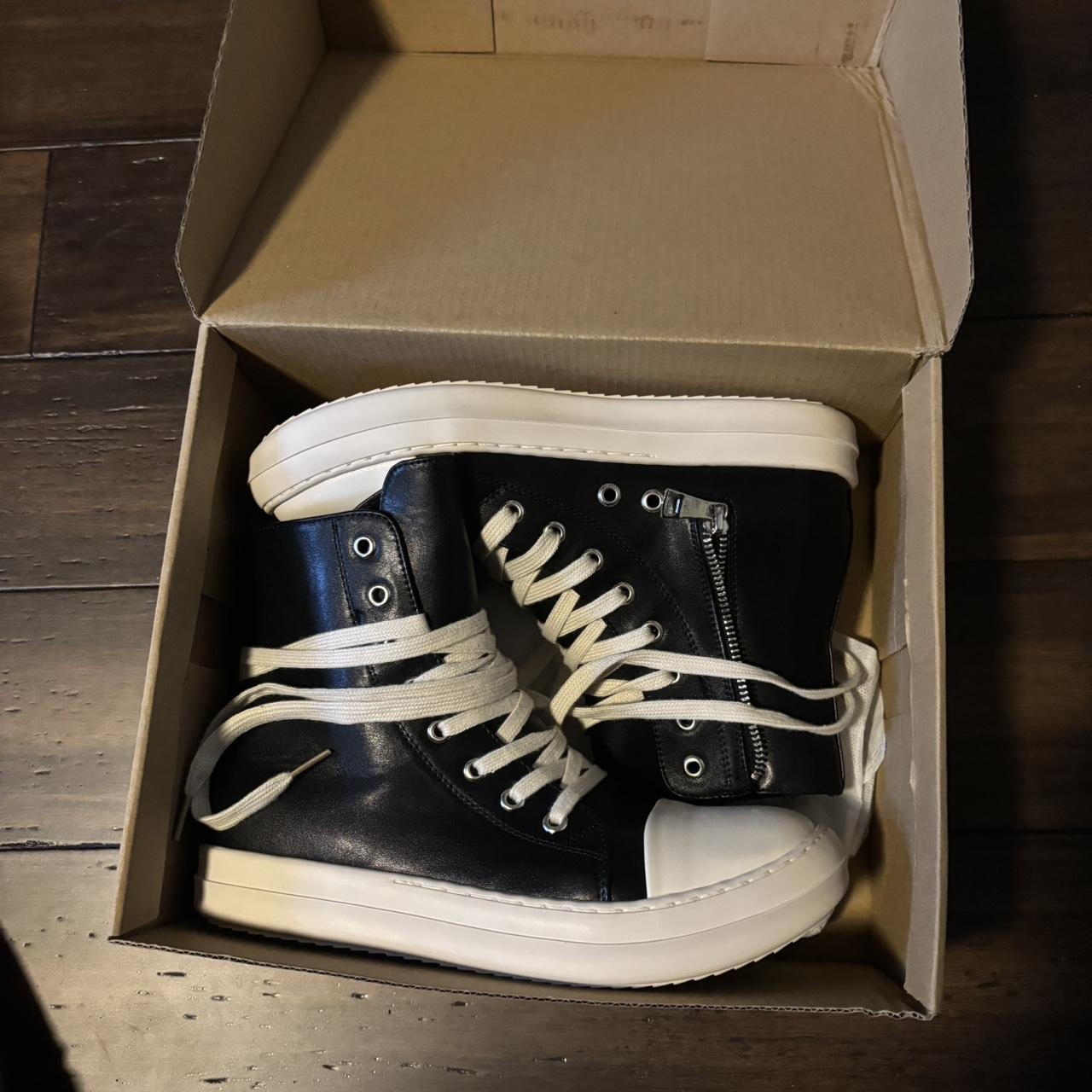 Rep rick owen’s high top ramones | Depop