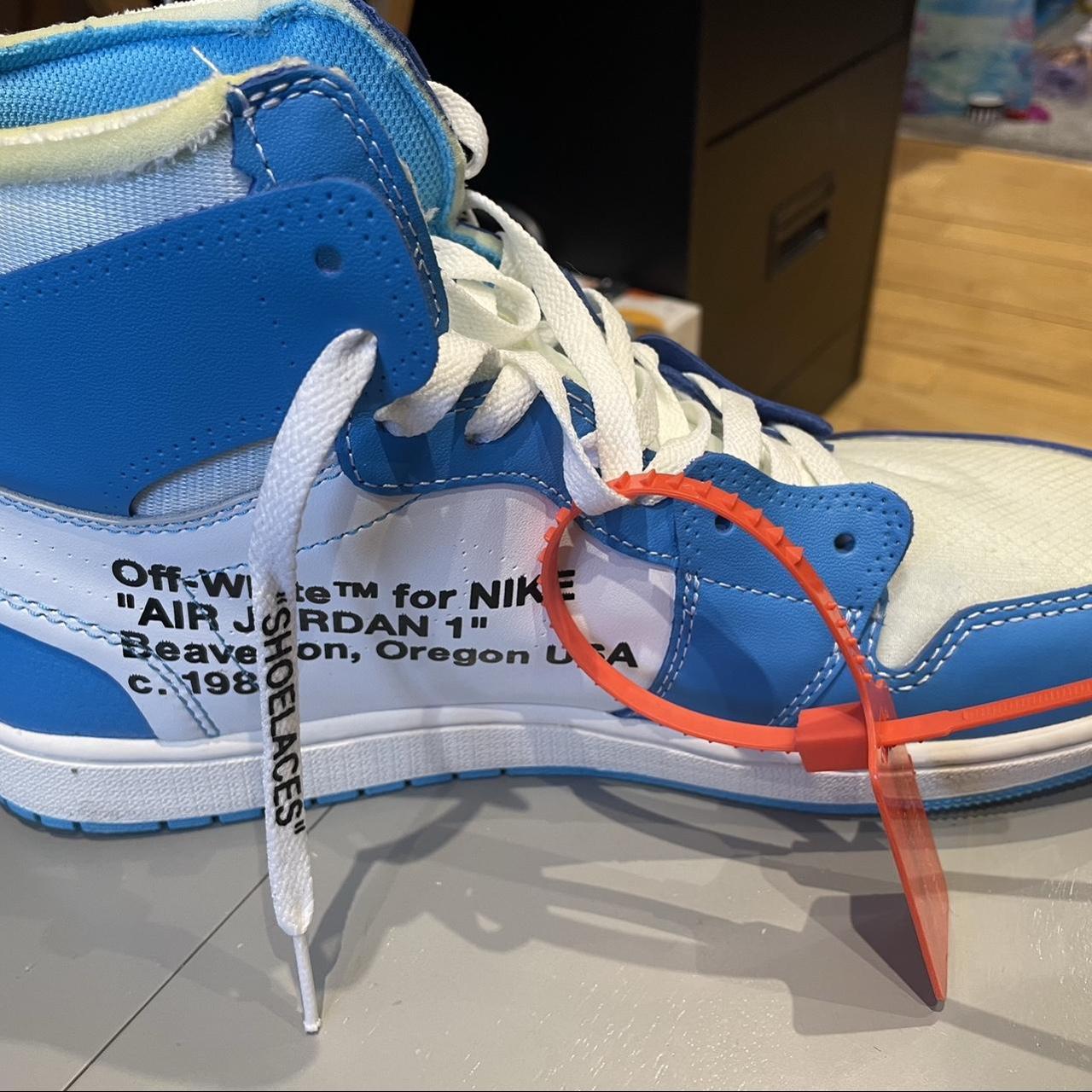 Off white j1 Box lid is damaged Shoes been worn once... - Depop
