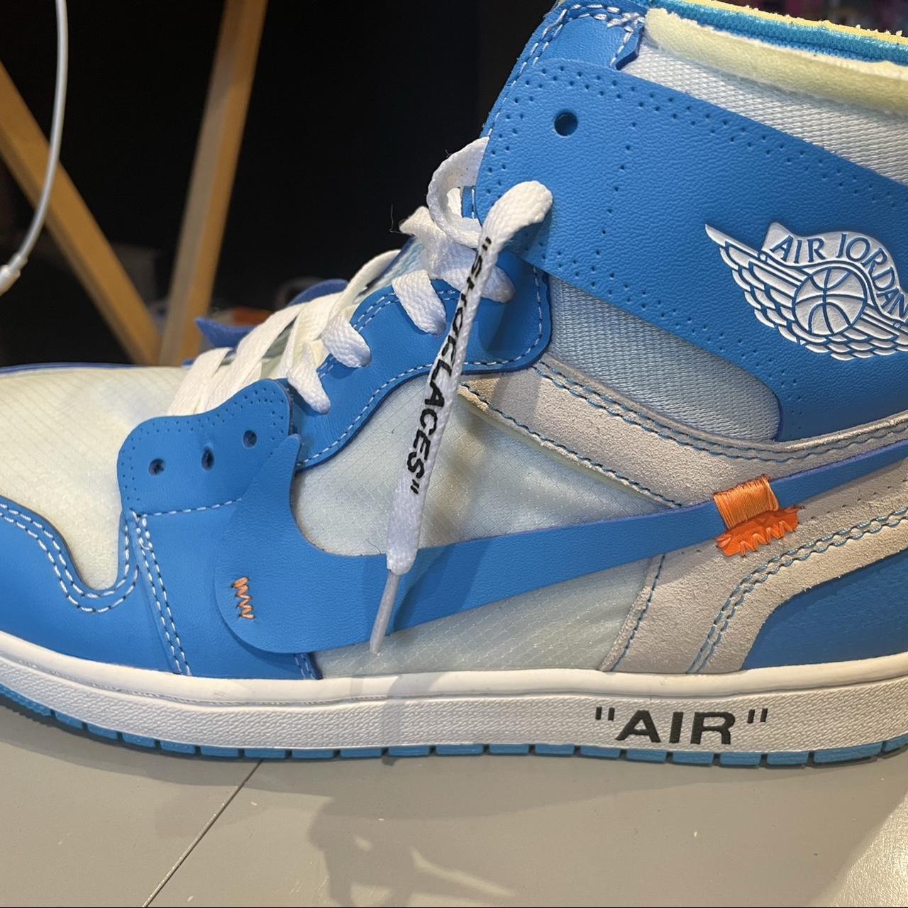 Off white j1 Box lid is damaged Shoes been worn once... - Depop