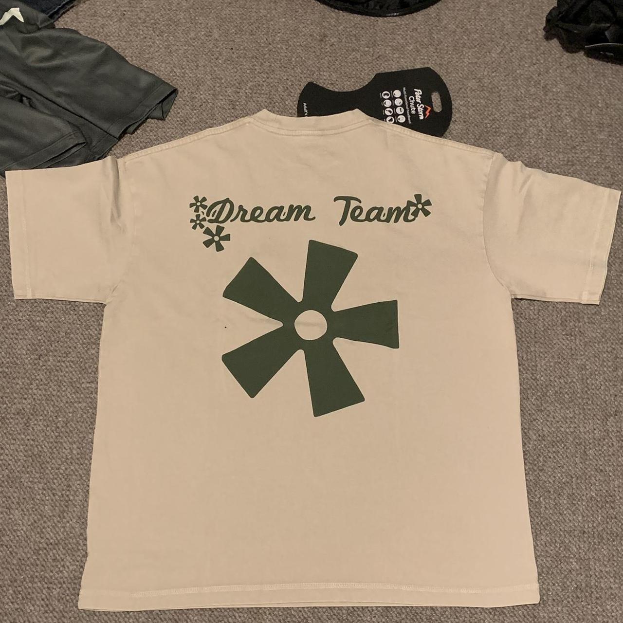 Ultralight Ldn Dream Team beige tee... - Depop