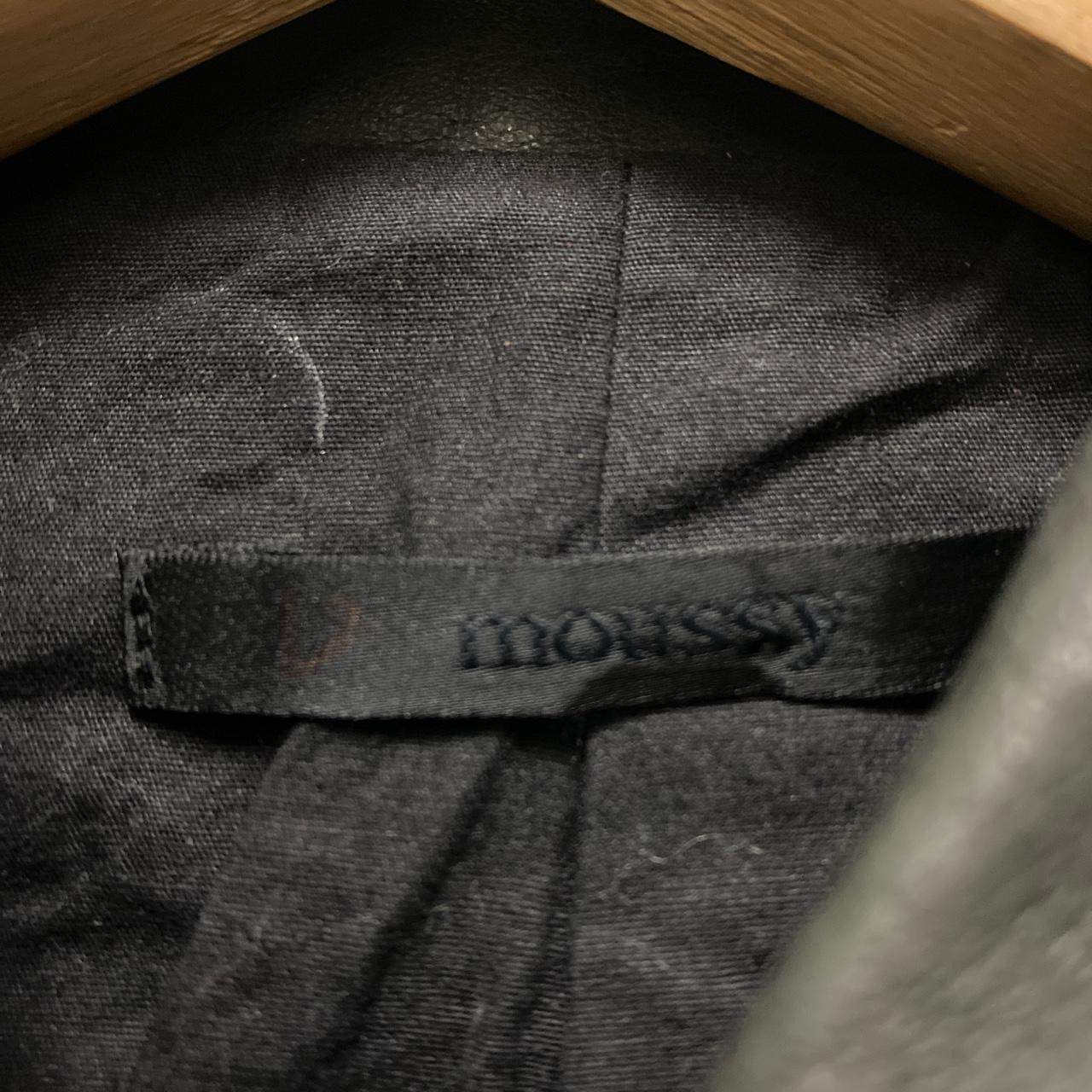 Vintage Moussy Biker Jacket Leather Crazy Chest... - Depop