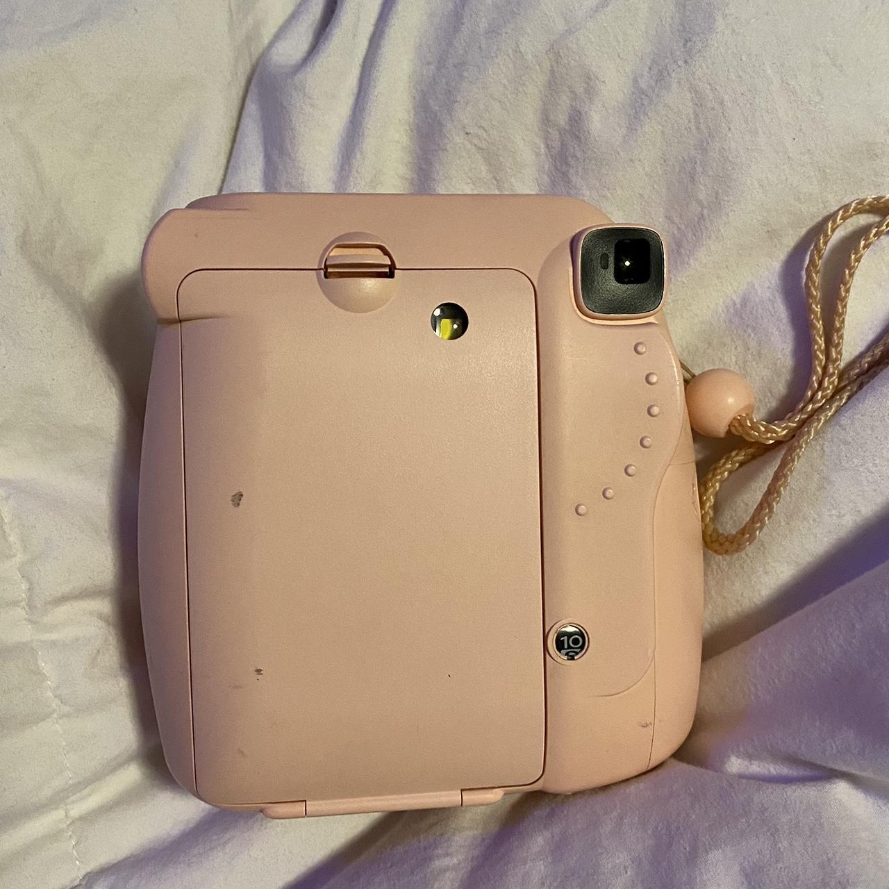 Pink Instax Camera, used a lot in highschool not so... - Depop
