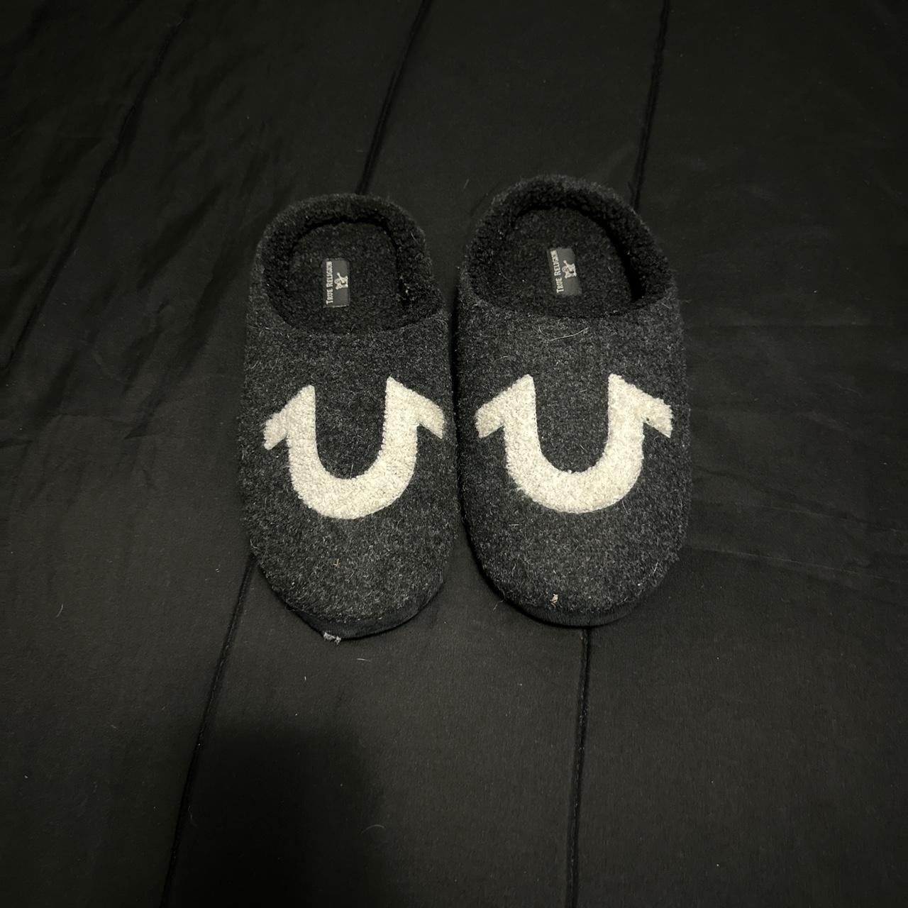 true religion slippers good condition fits 9-11 us men - Depop