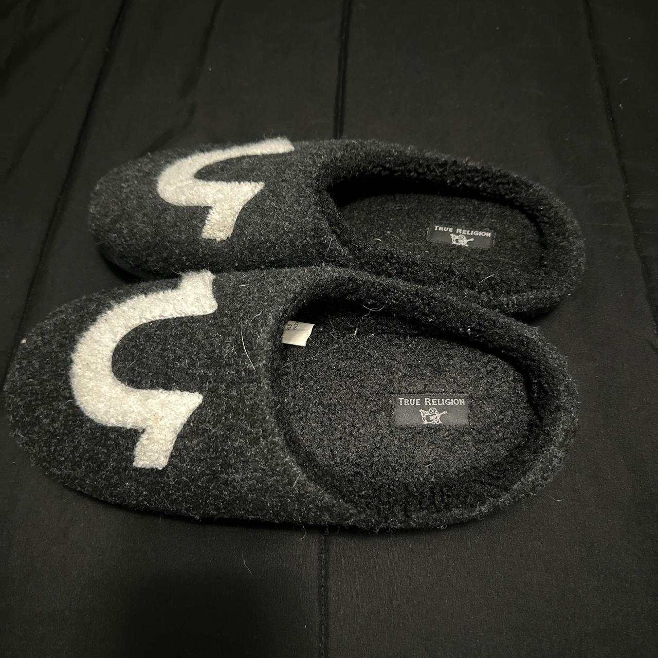 true religion slippers good condition fits 9-11 us men - Depop