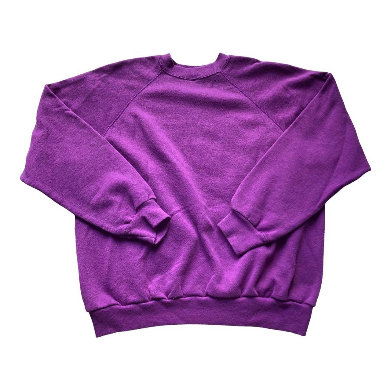 Tultex Women's Purple and Red Sweatshirt | Depop