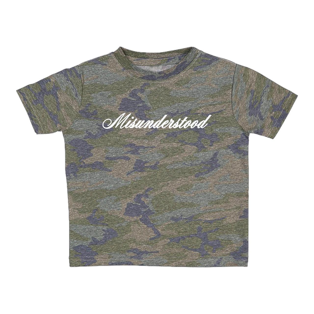 Camo Baby Tee 🤍 Misunderstood 🤍 Gray, green &... - Depop