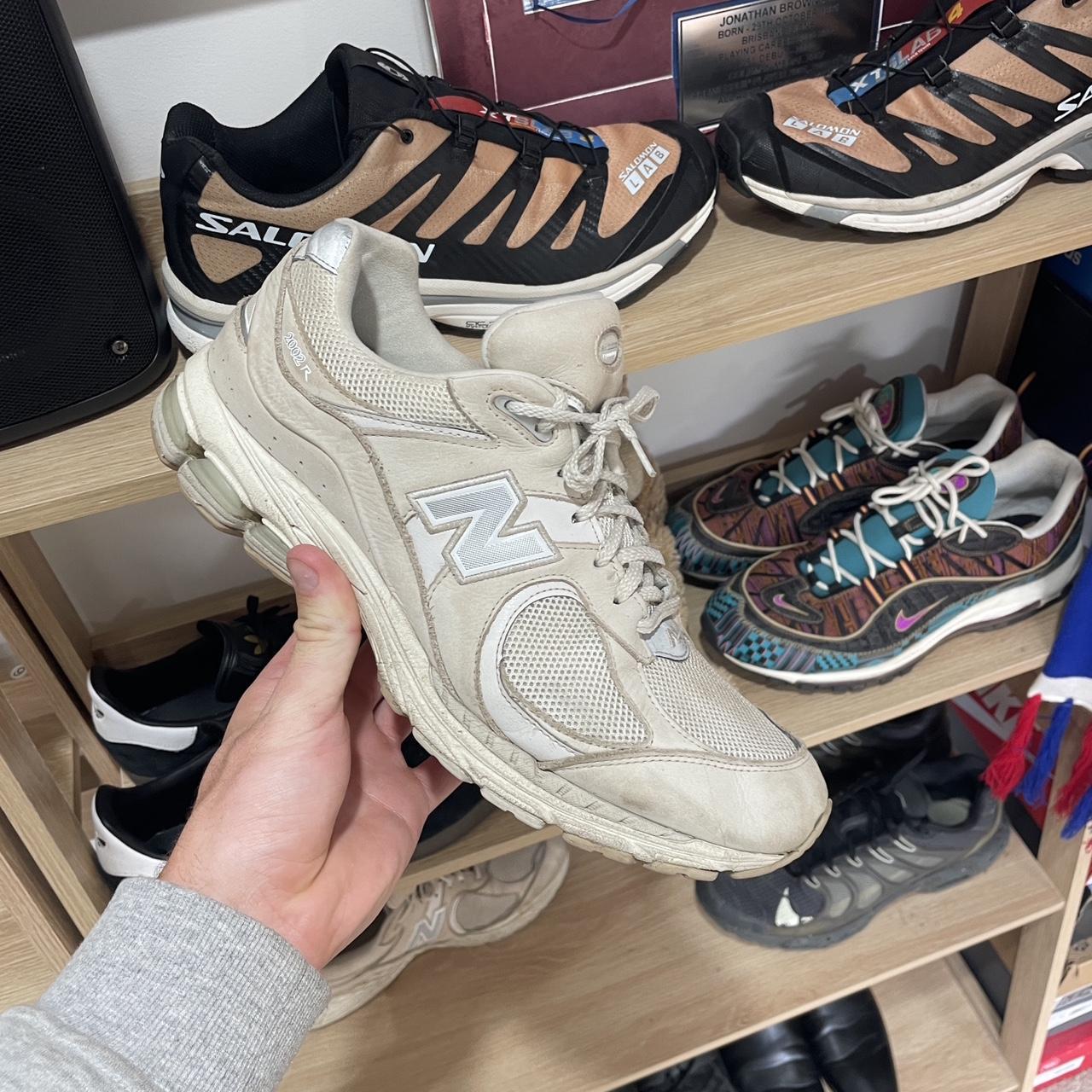 New Balance 2002r Creme Good Condition Size... - Depop