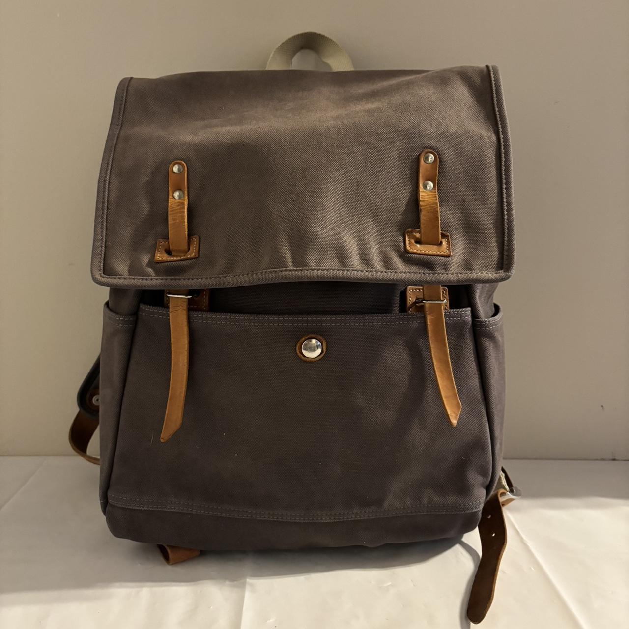 Make Carry Good Horween brown canvas Farm ruck sack... - Depop