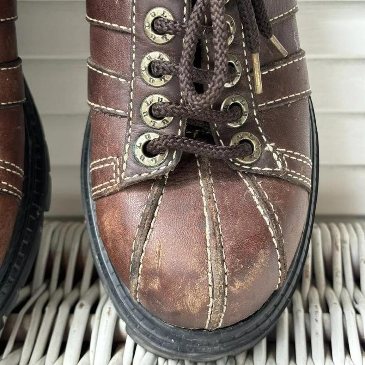 London Underground Women Platform shoes Brown... - Depop