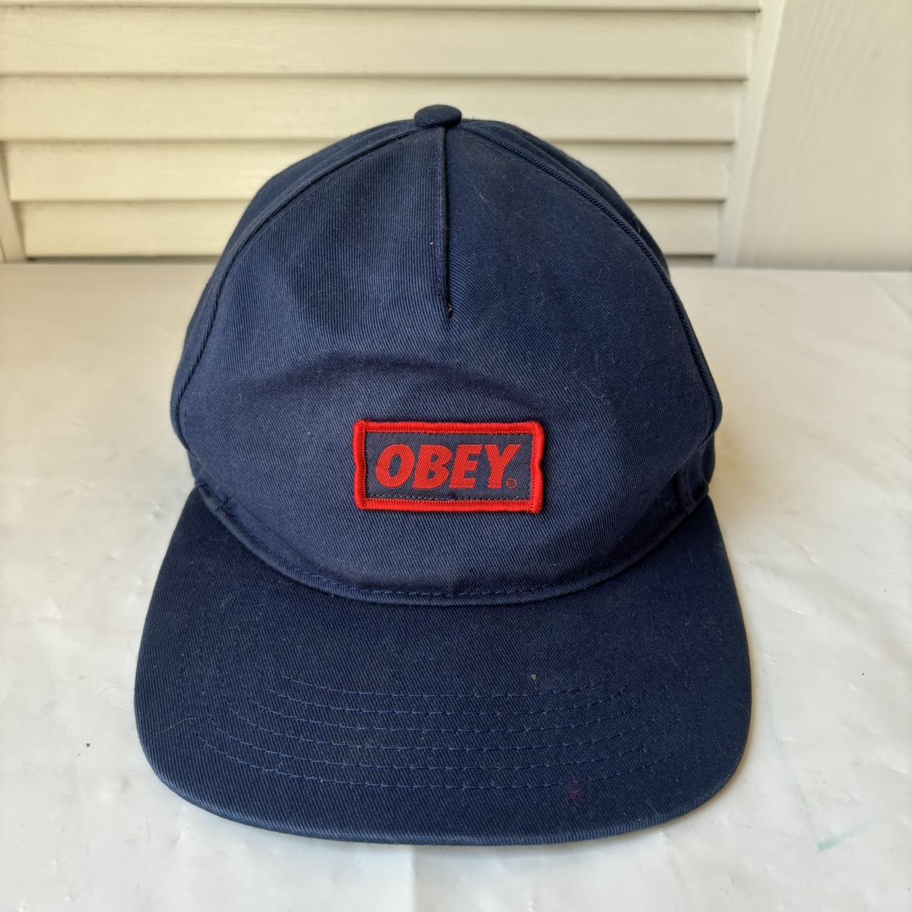Obey hat One size adjustable Blue - Depop