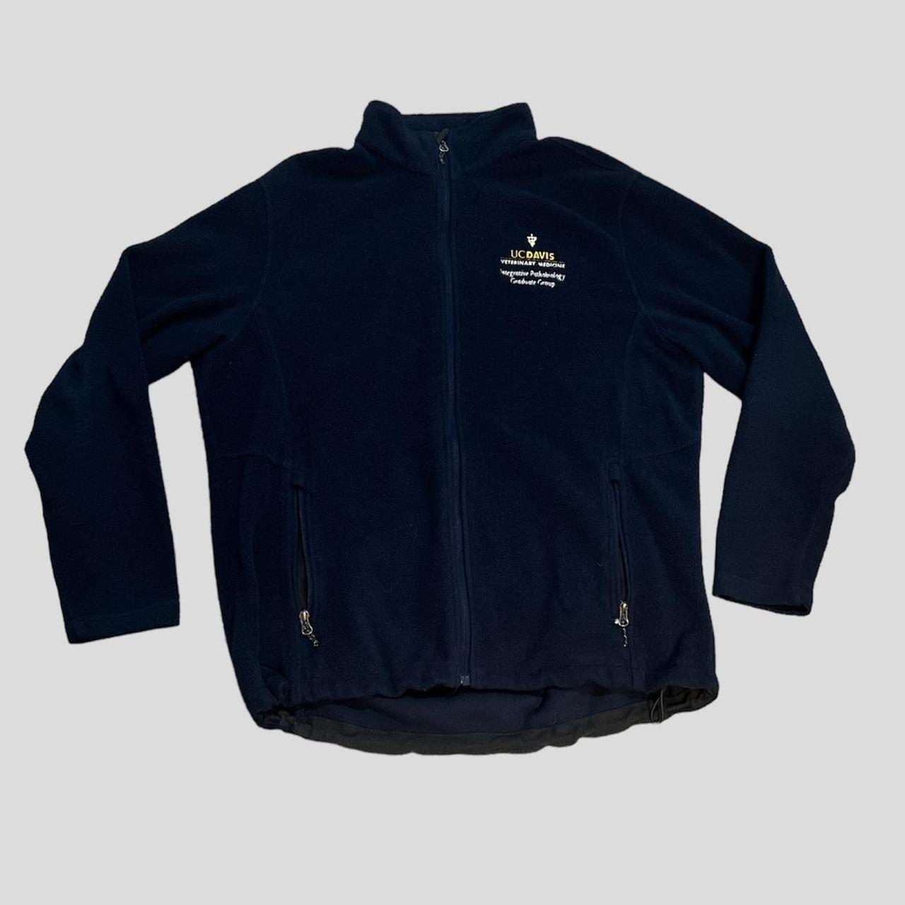 XL UC Davis Veterinary Medicine Fleece Zip Up, Great... - Depop