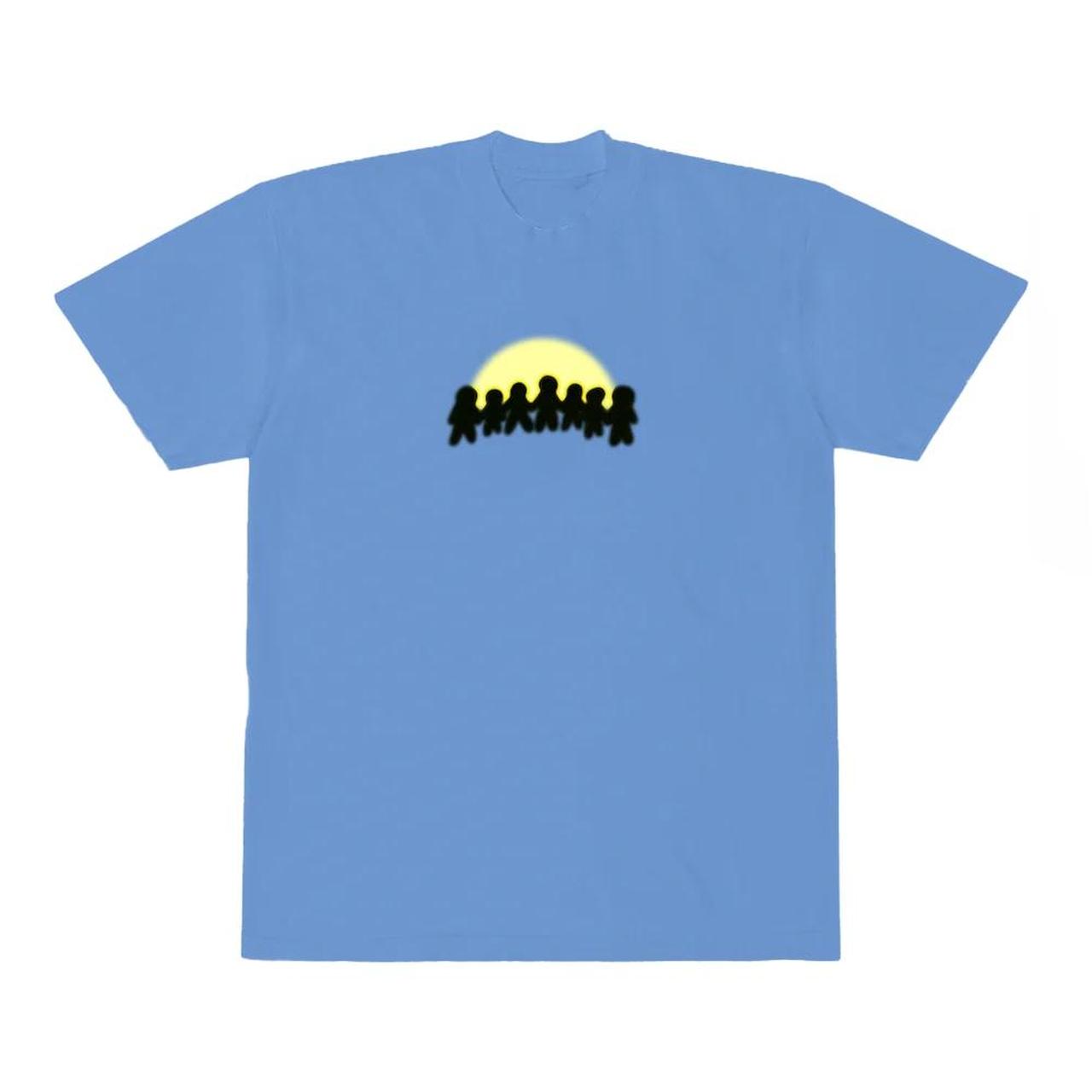 Brockhampton Men's Blue and Yellow T-shirt | Depop