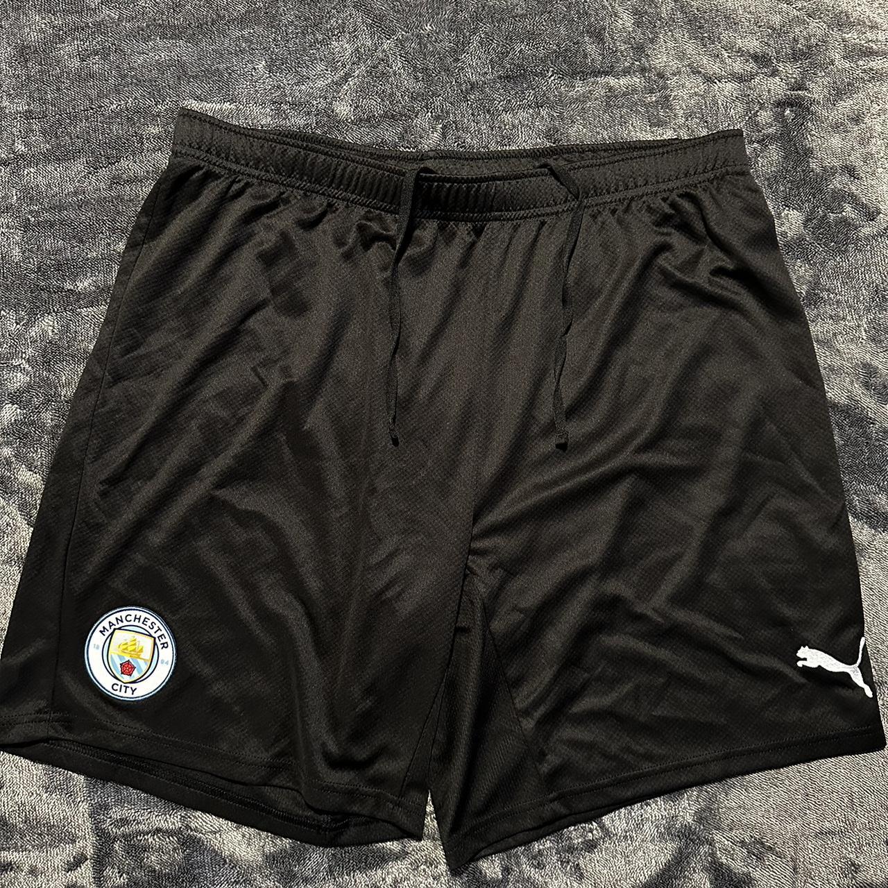 XL Manchester City Shorts. Pretty Much New. No... - Depop