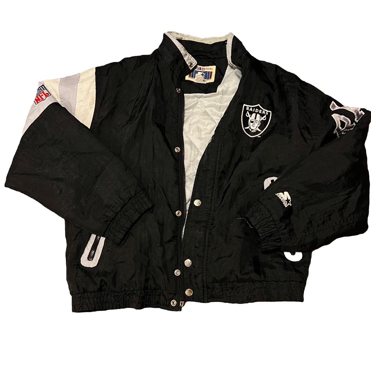 Raiders vintage athletic jacket Dimensions... - Depop
