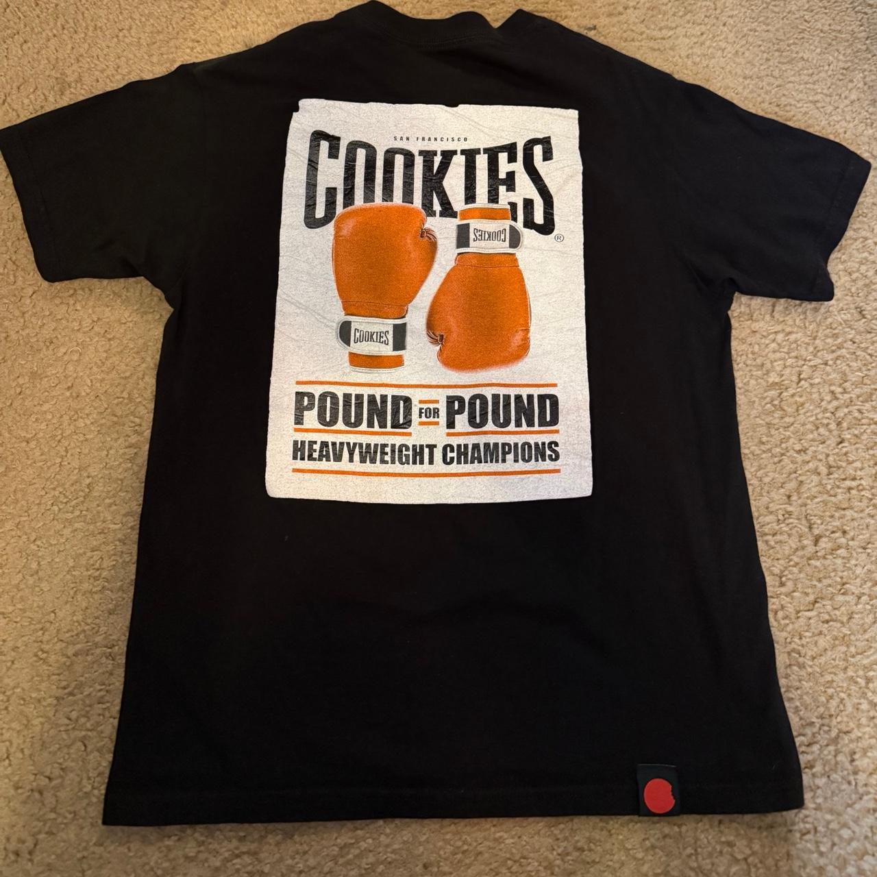 Cookies black and white cotton streetwear tee | Depop