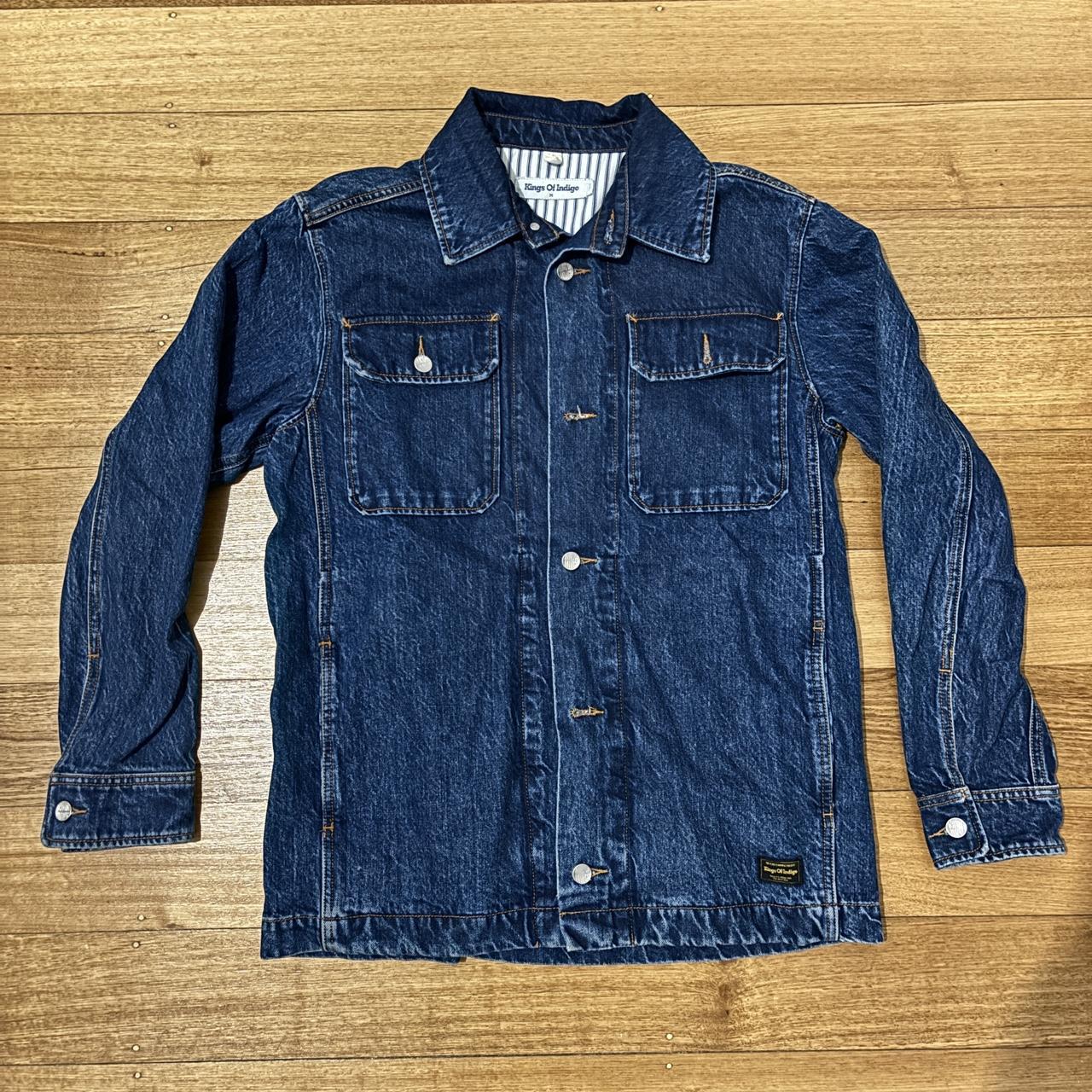 Kings of indigo chore jacket size M Incredible... | Depop