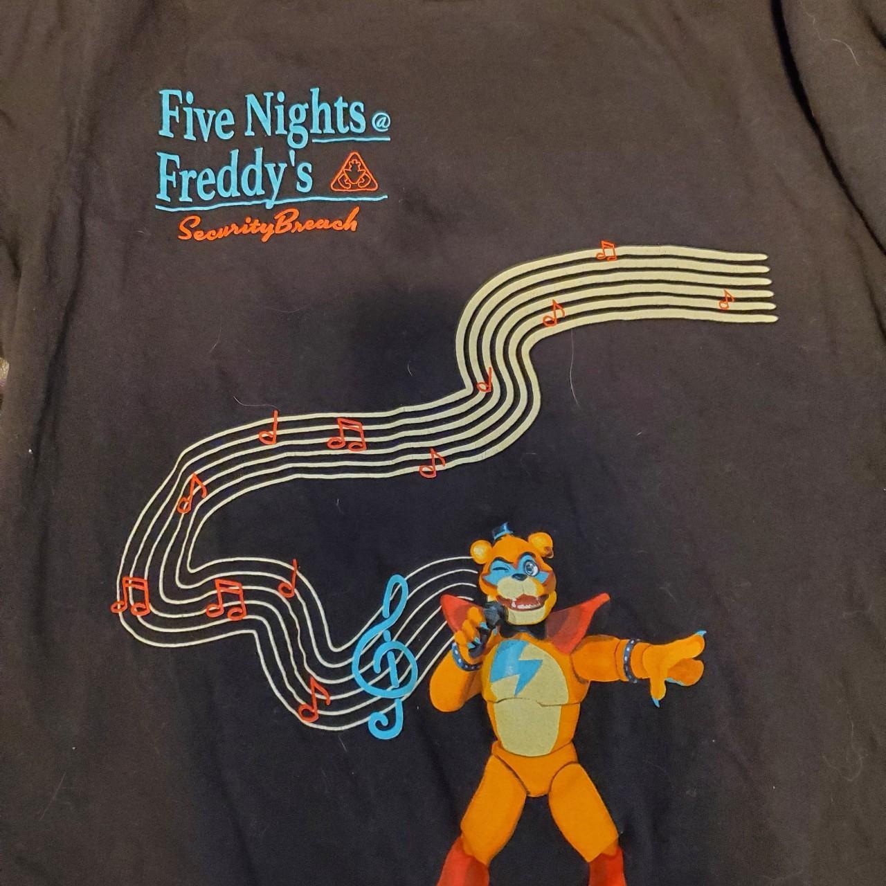 Glamrock Freddy fnaf security breach t-shirt from... - Depop