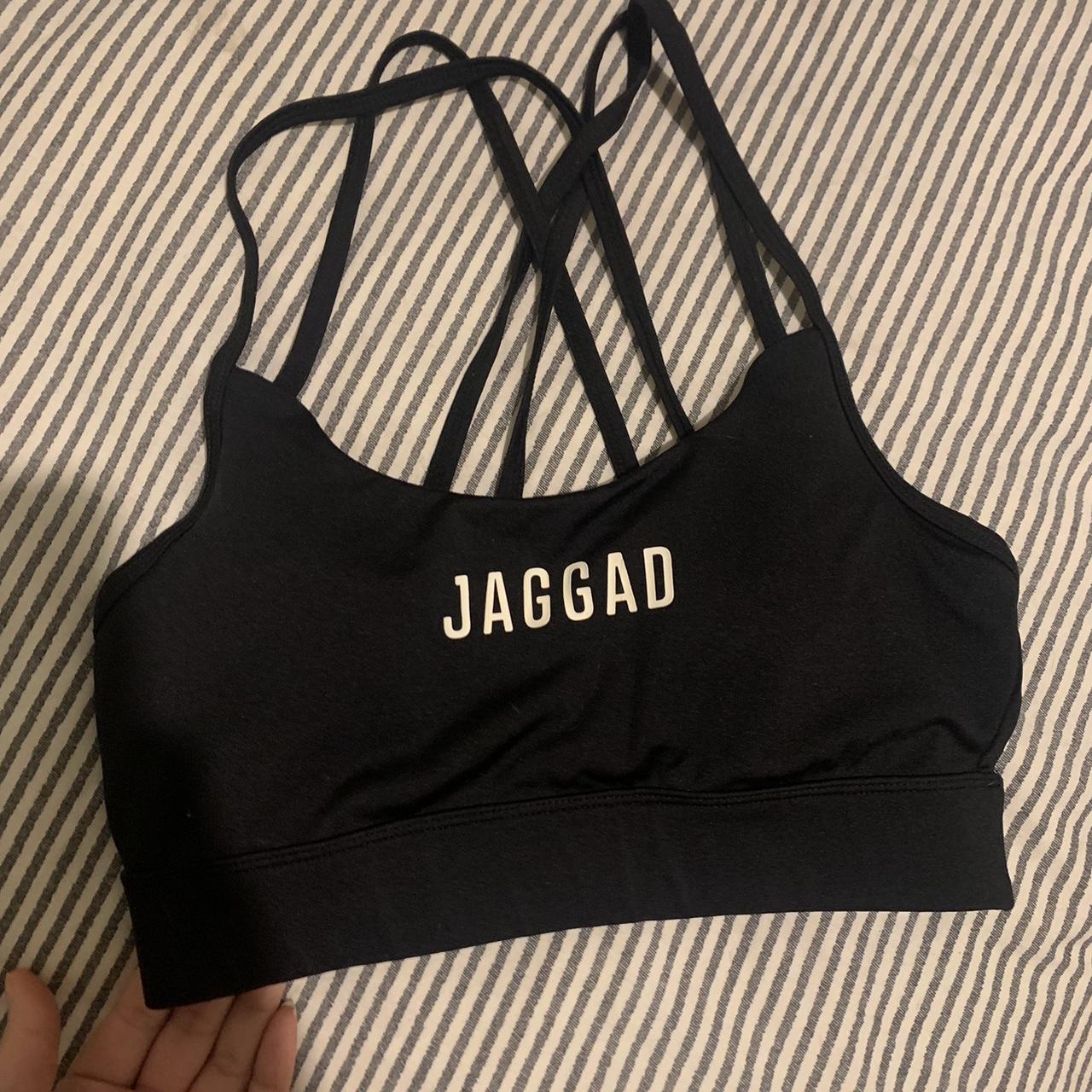 Jaggad essentially strappy sports bra size small... - Depop