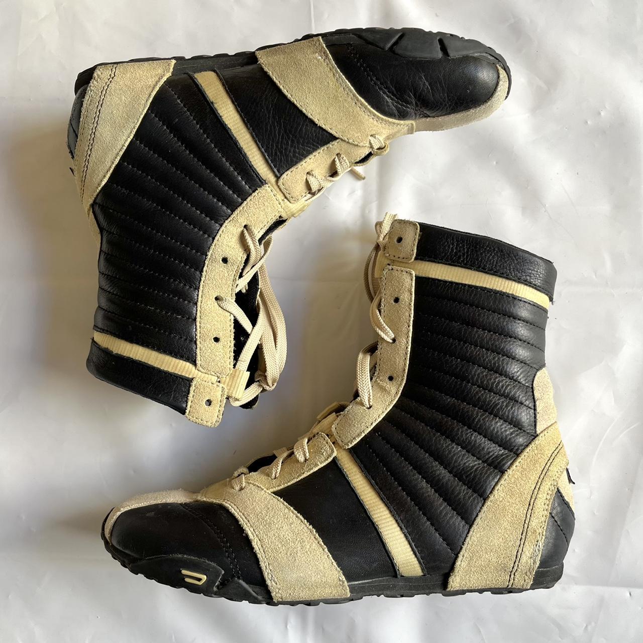 Diesel wrestling boots Vintage mid calf lace up... - Depop