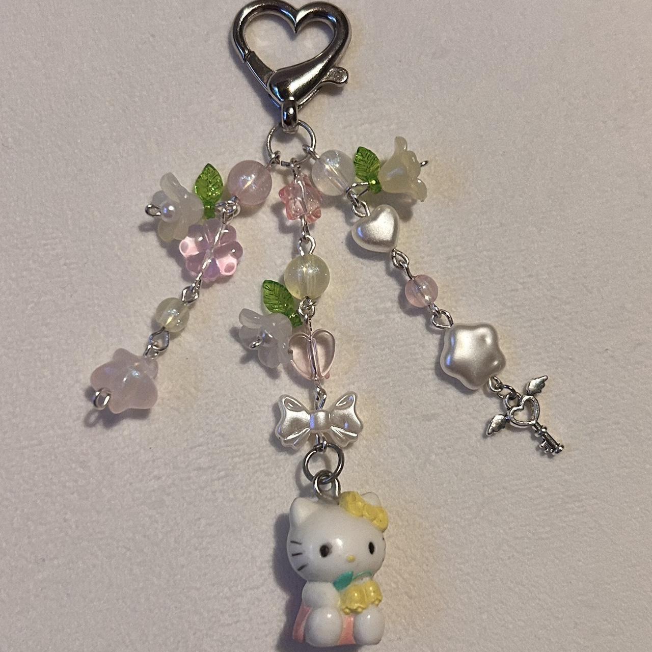sanrio hello kitty gotochi charm vintage beaded... - Depop