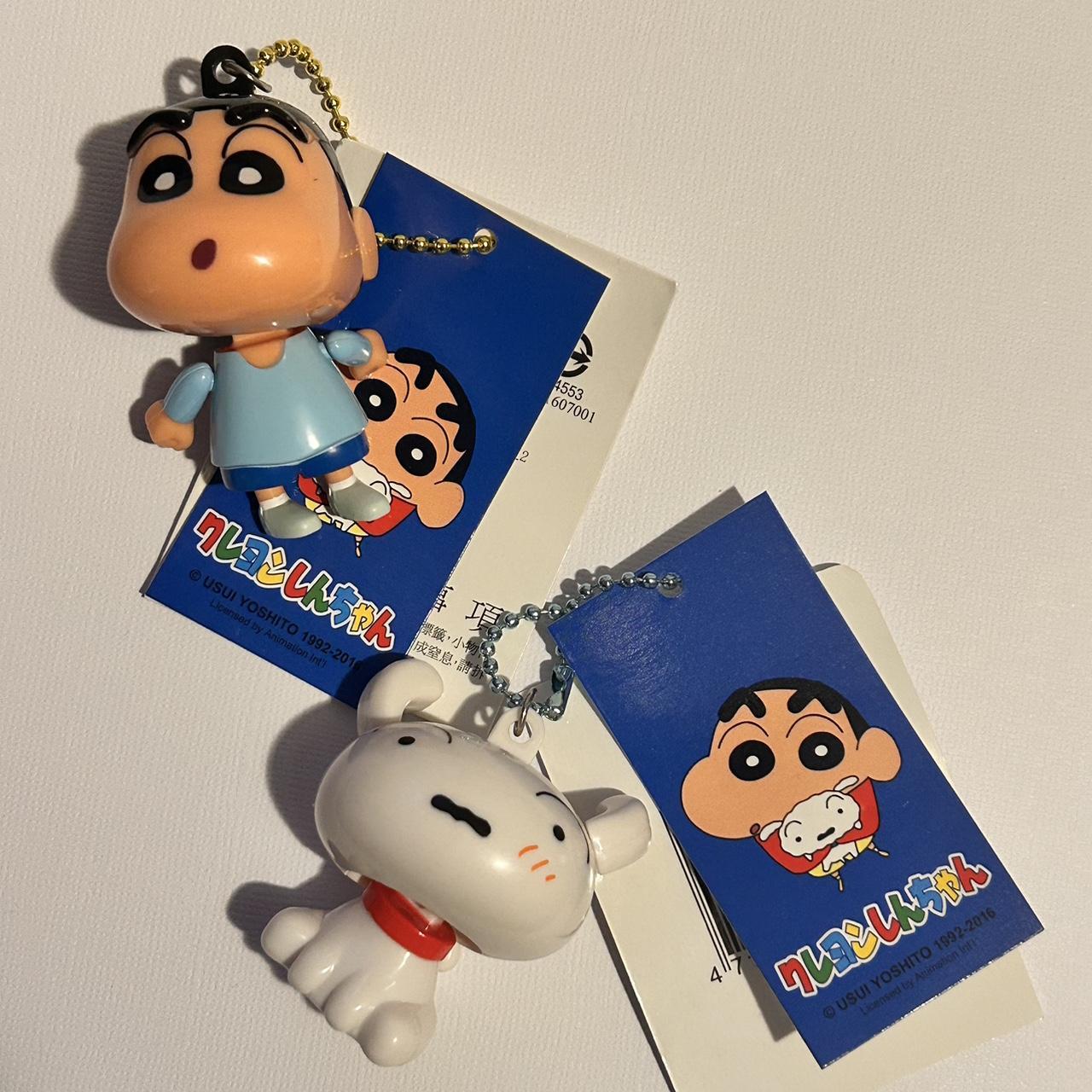 Set of 2 Shin Chan gotochi/gashapon keychains... - Depop