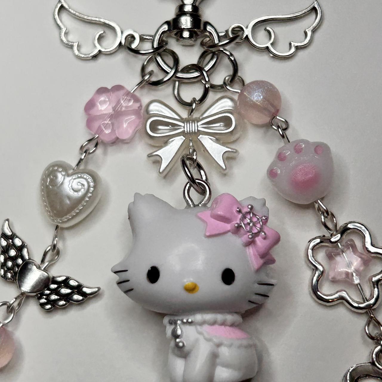 vintage charmmy kitty gotochi beaded... - Depop