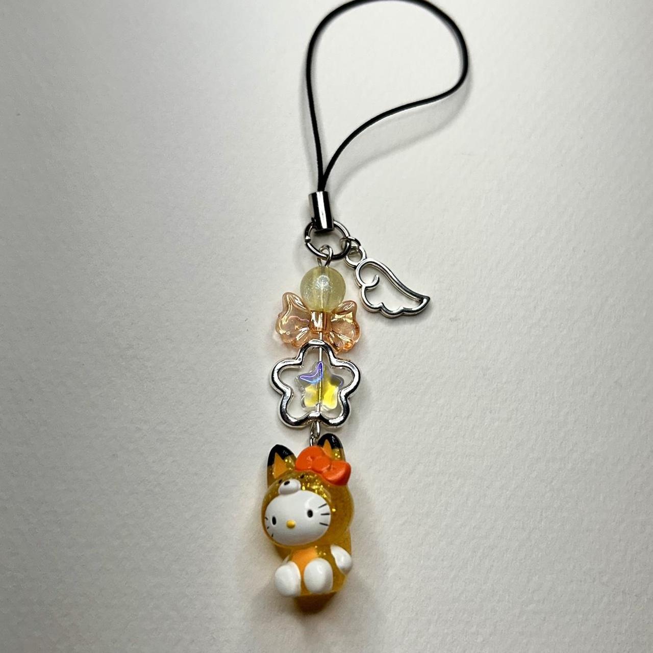 y2k sanrio hokkaido fox hello kitty gotochi charm... - Depop