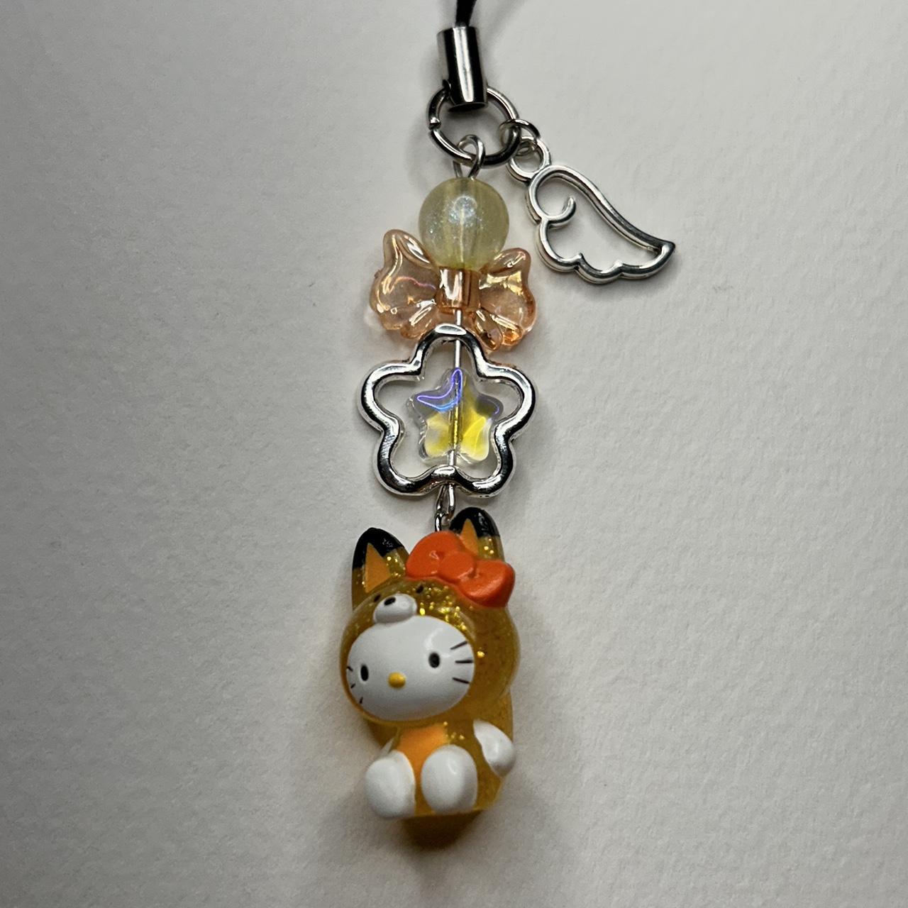 y2k sanrio hokkaido fox hello kitty gotochi charm... - Depop