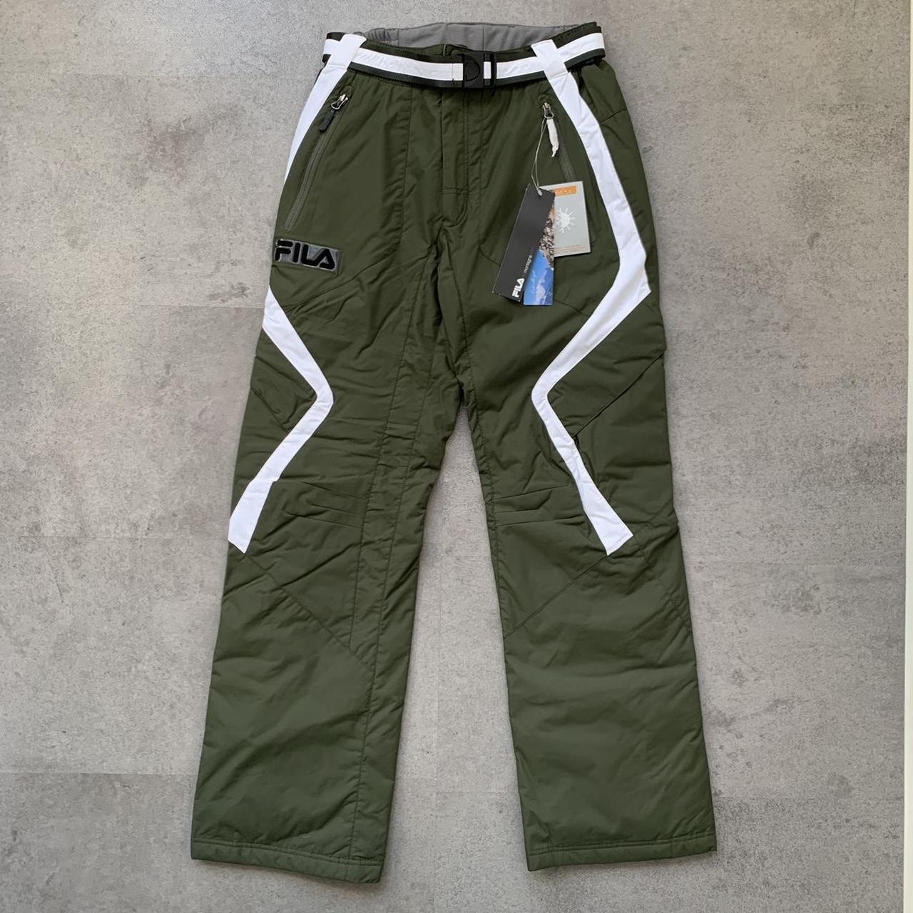 Fila khaki ski pants 🇮🇹 RRP €139 Reflective... - Depop