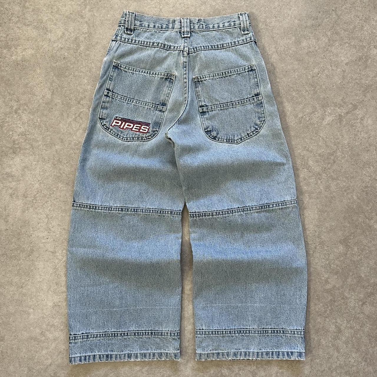 Vintage Lee Pipes Baggy Wide Leg Jeans 90’s JNCO... - Depop