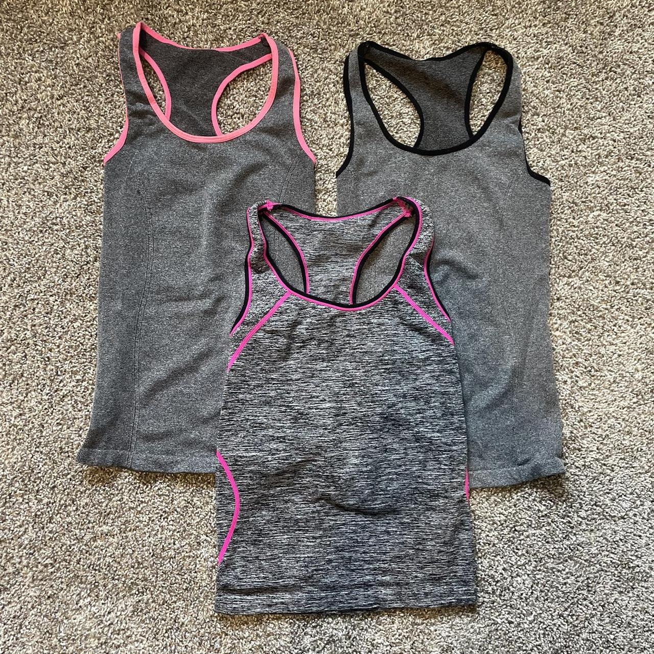 Set of Workout Tanks Size not listed but fits like... - Depop