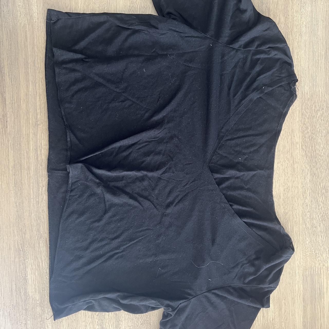 loose black tee - Depop