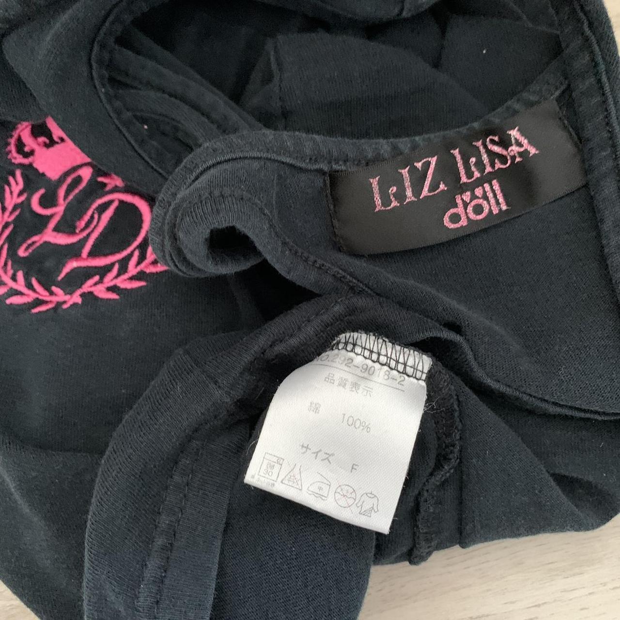 Early 2000s y2k Liz Lisa navy cotton racerback tank... - Depop
