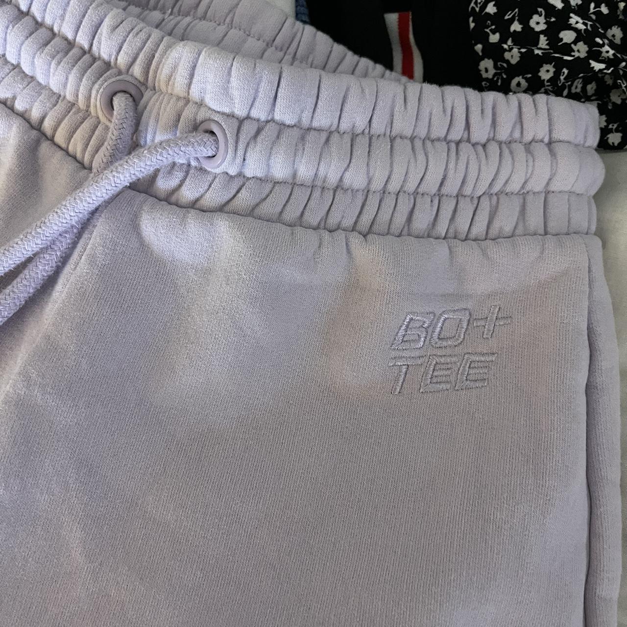 Super cute purple wide leg bo tee sweatpants:) - Depop