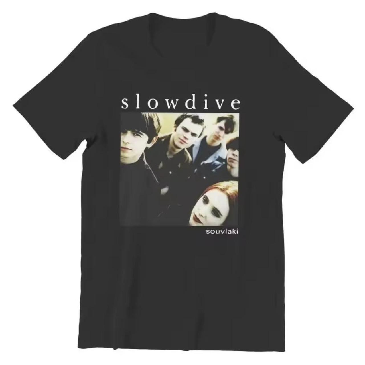Black Souviaki Slowdive band tee #indie black... | Depop