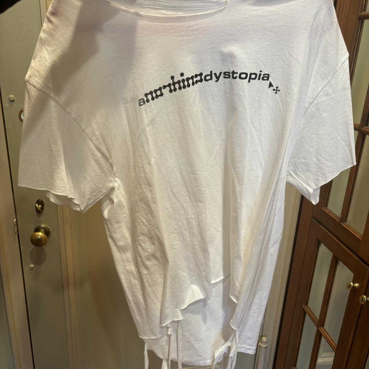 Grunge white t-shirt No tag but fits like a large... - Depop