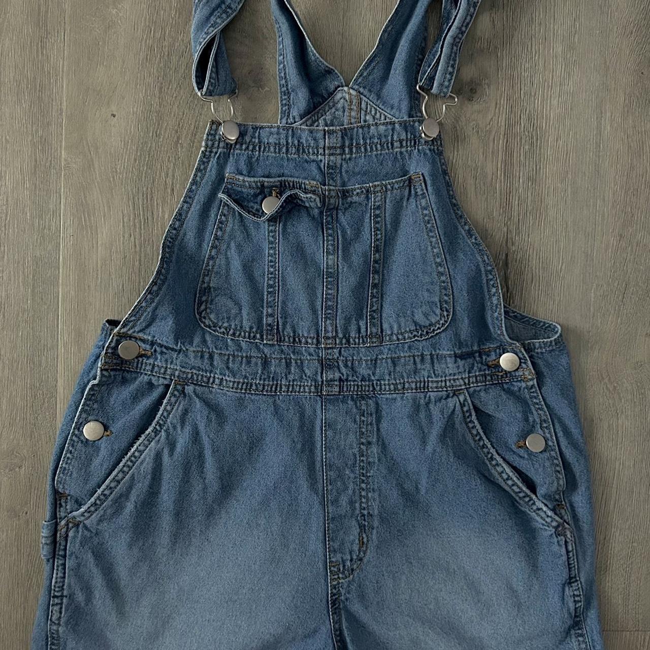 ༺♥༻ Blue Denim Overalls #overalls #blue... - Depop