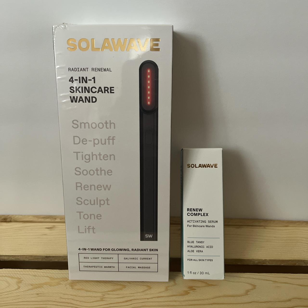 Solawave wand with renew complex - both new in box!... - Depop