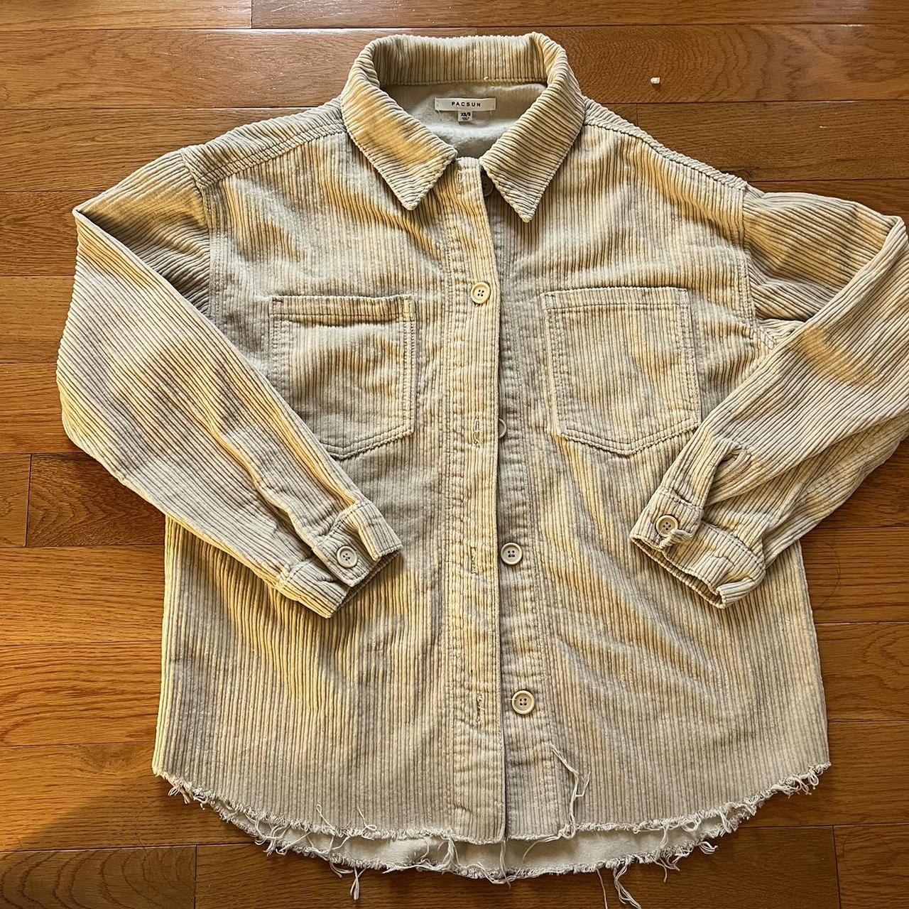 Pacsun Cuorduroy Button up Jacket brand: pacsun fits... - Depop