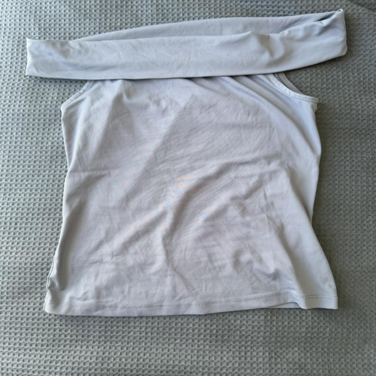 Supre off the shoulder grey top boy worn once #supre... | Depop