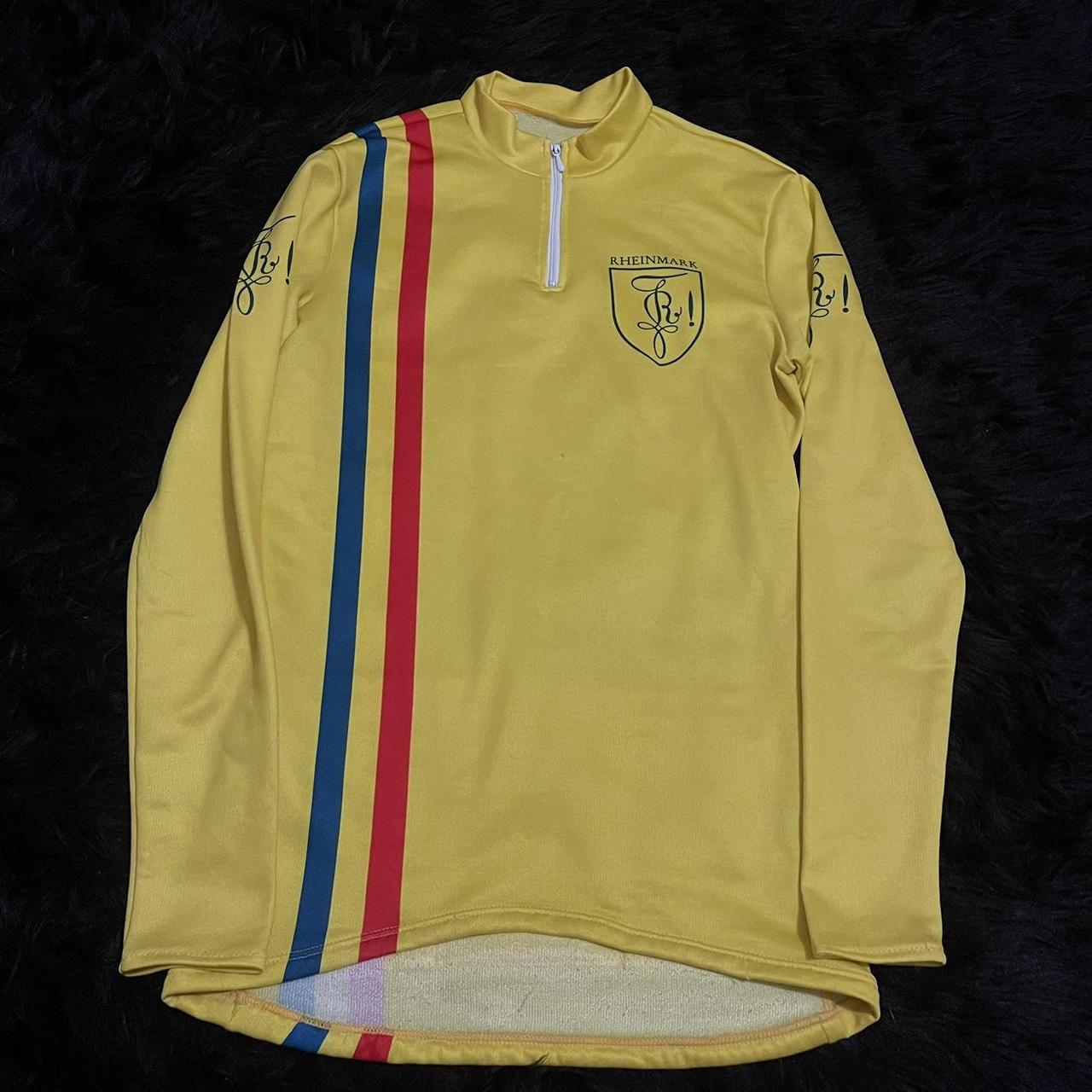 Vintage cycling jersey perfect condition 80s... - Depop