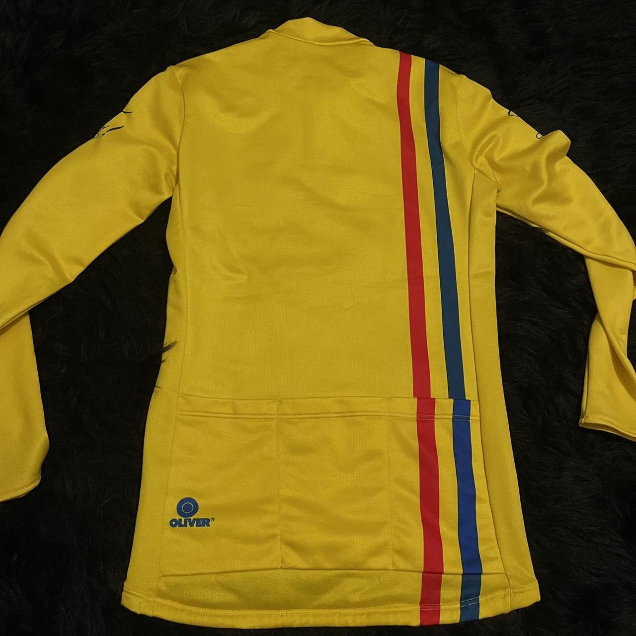 Vintage cycling jersey perfect condition 80s... - Depop
