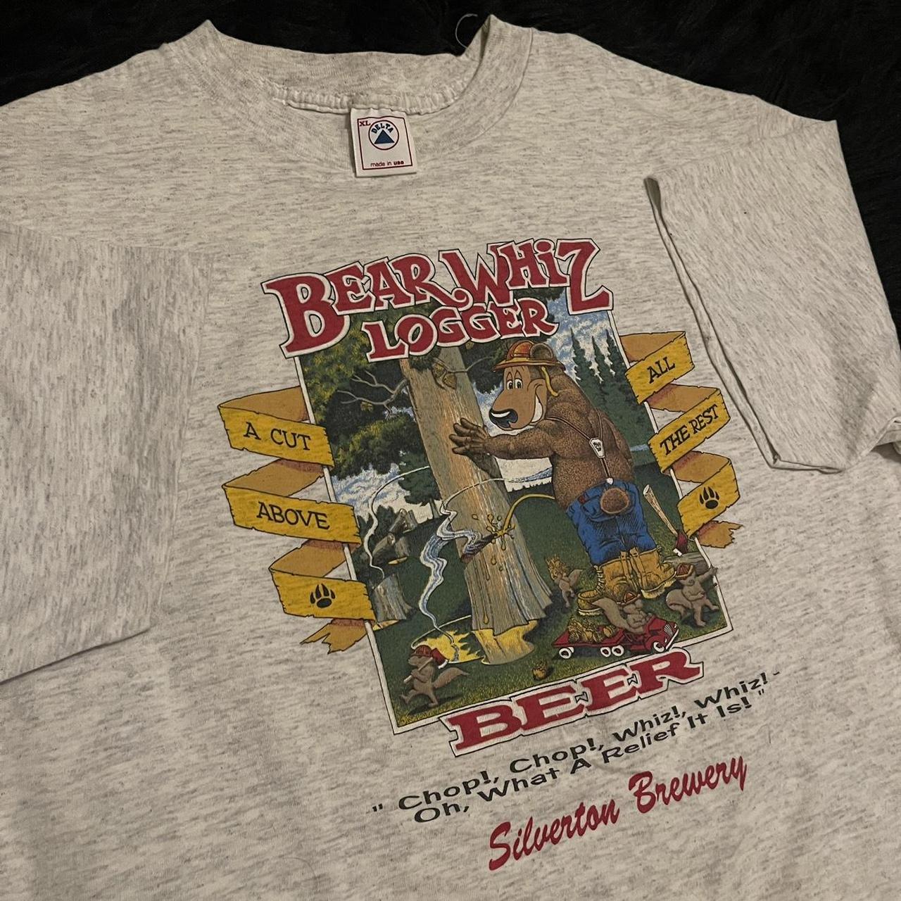 90s single stitch beer tee on a good single stitch... - Depop