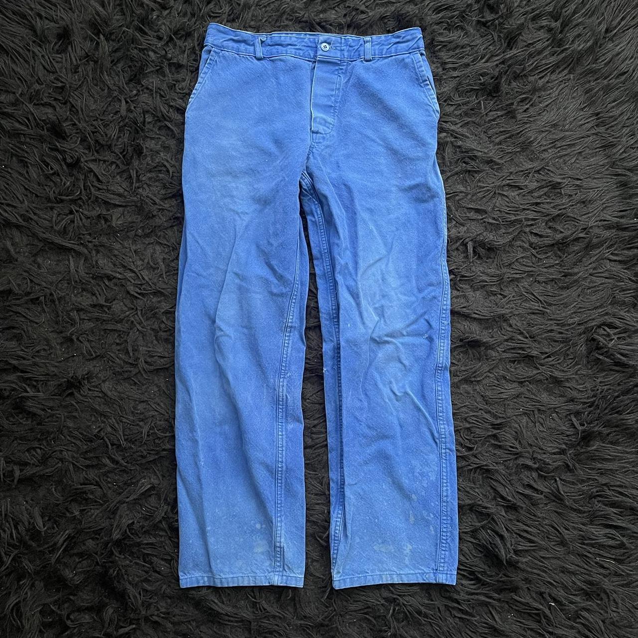 80s L’ideal French Workwear carpenter pants super... - Depop